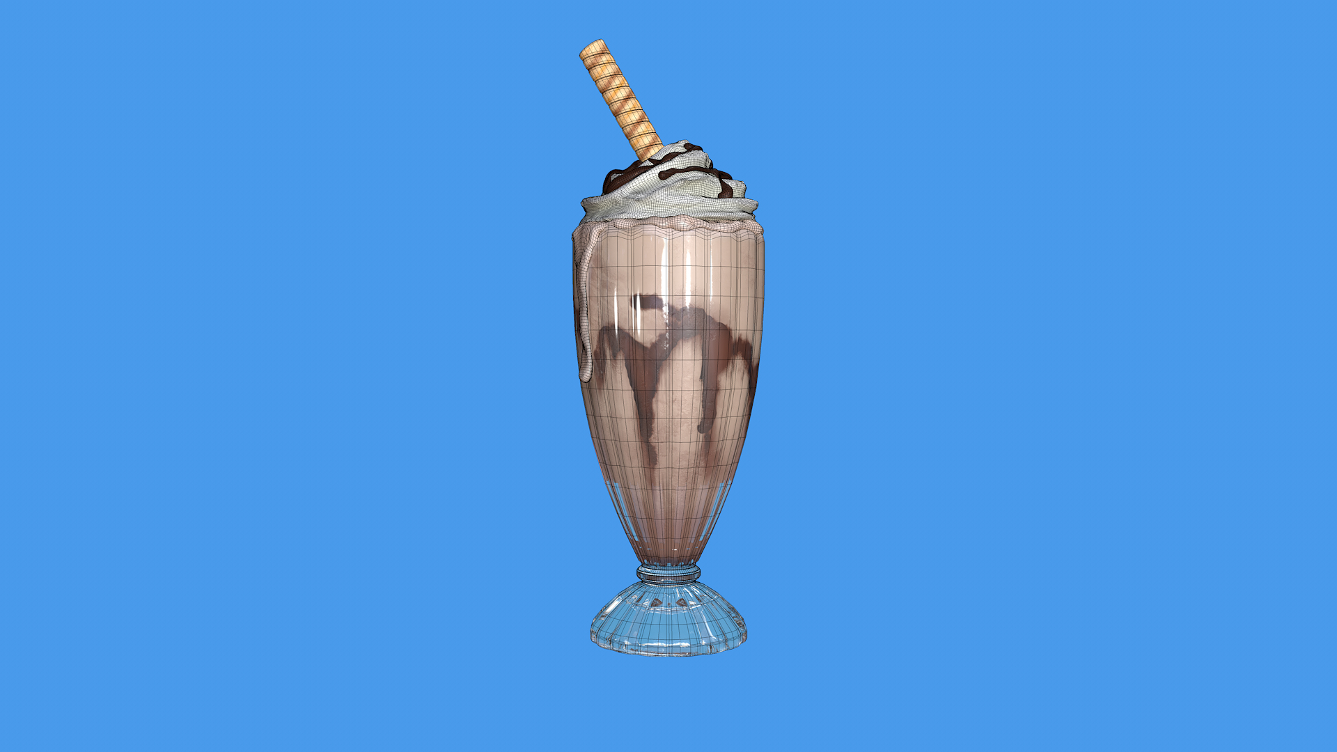 Realistic Luxurious Milkshake Glass Super Fun Drink 3D - TurboSquid 2081852
