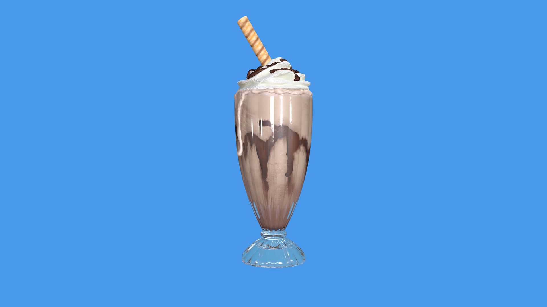 Realistic Luxurious Milkshake Glass Super Fun Drink 3D - TurboSquid 2081852