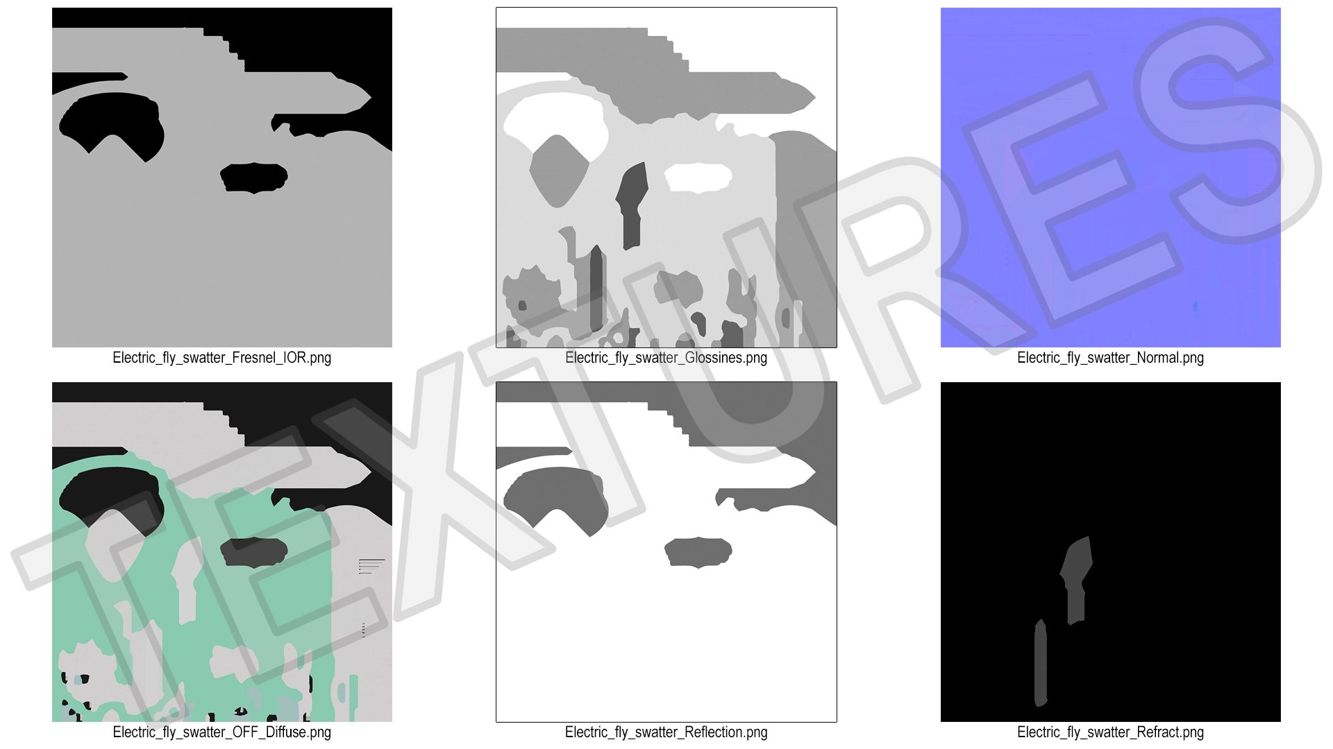 3D Model Folded Electric Bug Zapper Racket - TurboSquid 2166404