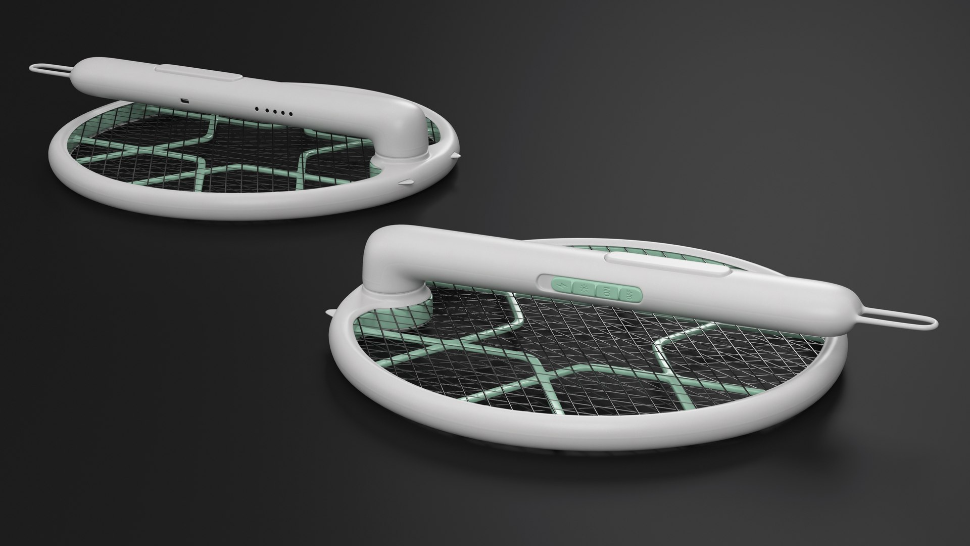 3D Model Folded Electric Bug Zapper Racket - TurboSquid 2166404