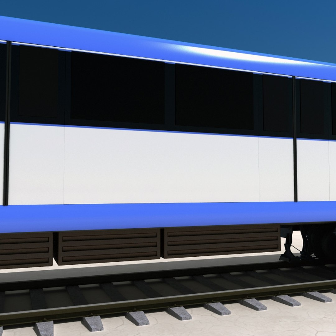 realistic subway car v2 3d obj