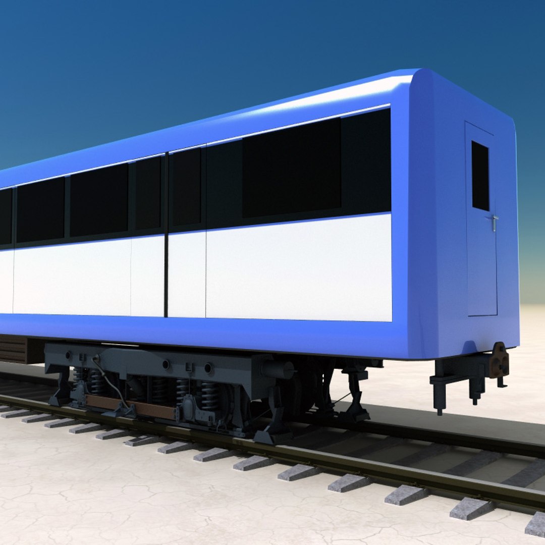realistic subway car v2 3d obj