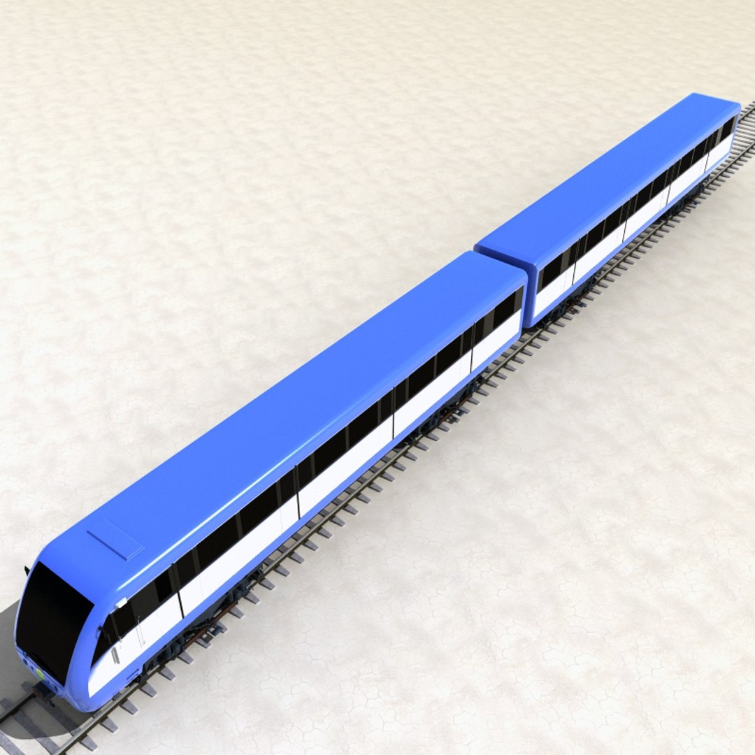 realistic subway car v2 3d obj