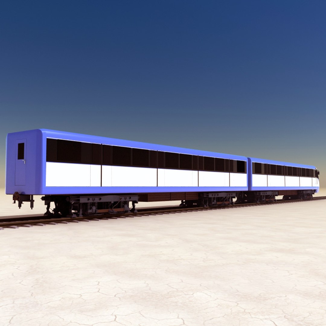 realistic subway car v2 3d obj