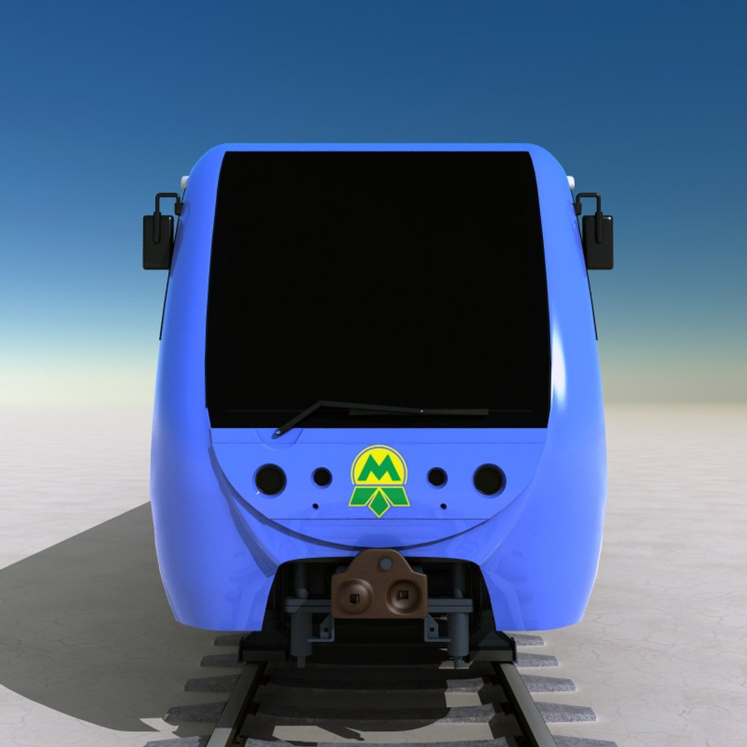 realistic subway car v2 3d obj
