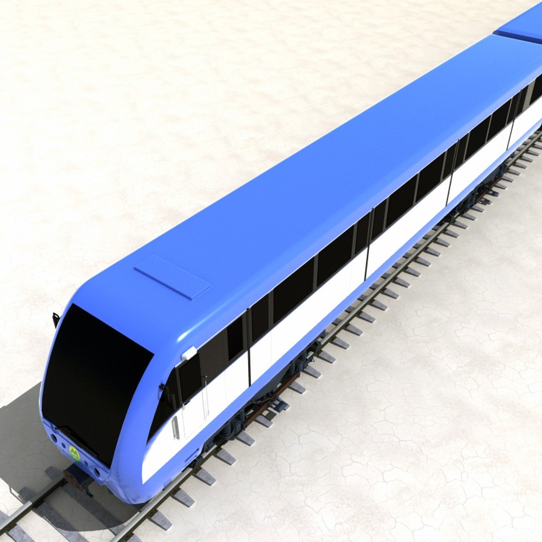 realistic subway car v2 3d obj