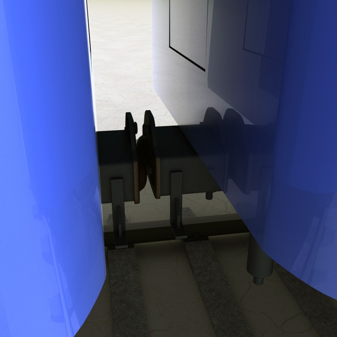 realistic subway car v2 3d obj