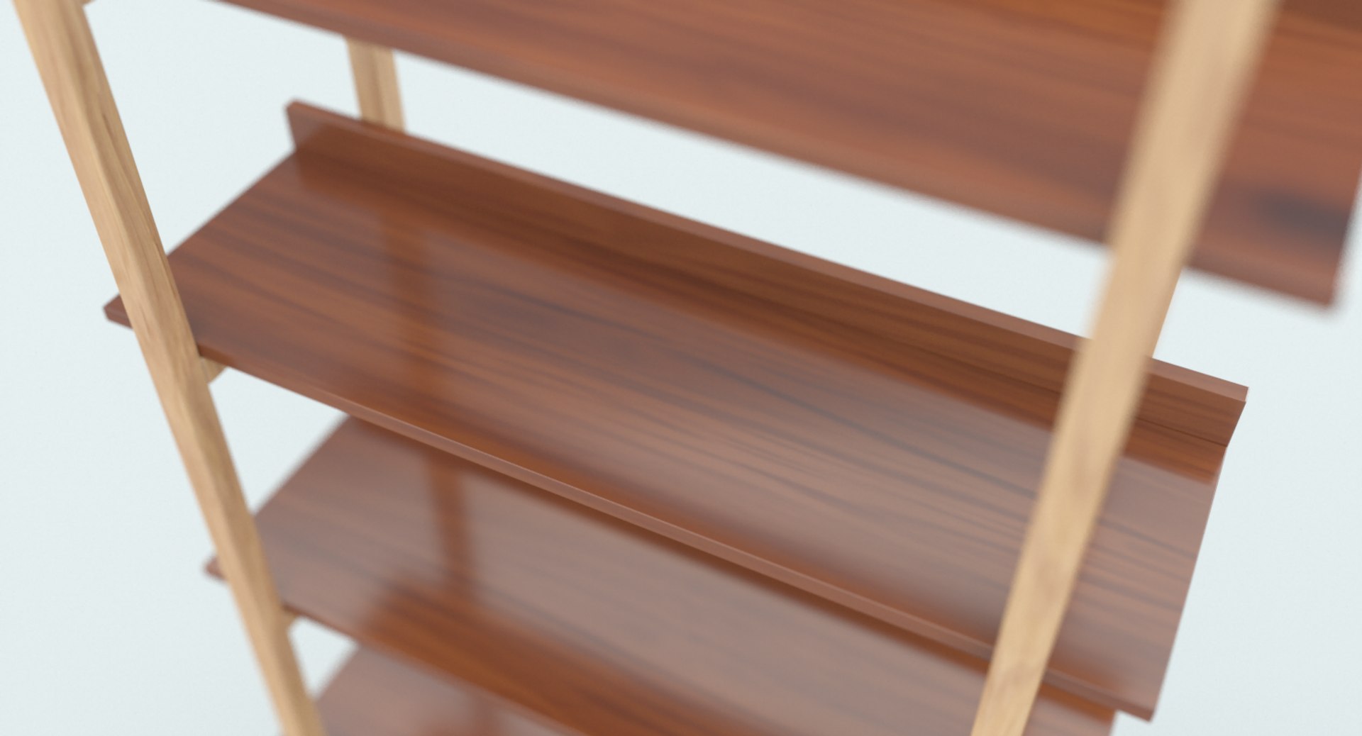 3D Model Stax Walnut Bookcase - TurboSquid 1263732