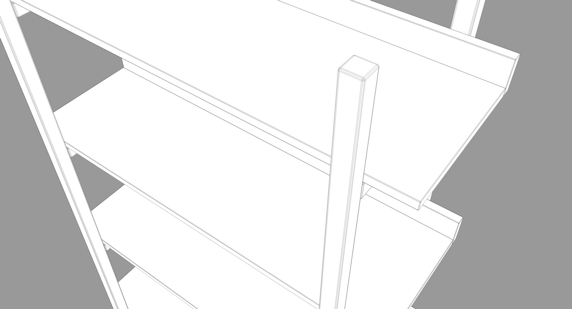 3D Model Stax Walnut Bookcase - TurboSquid 1263732