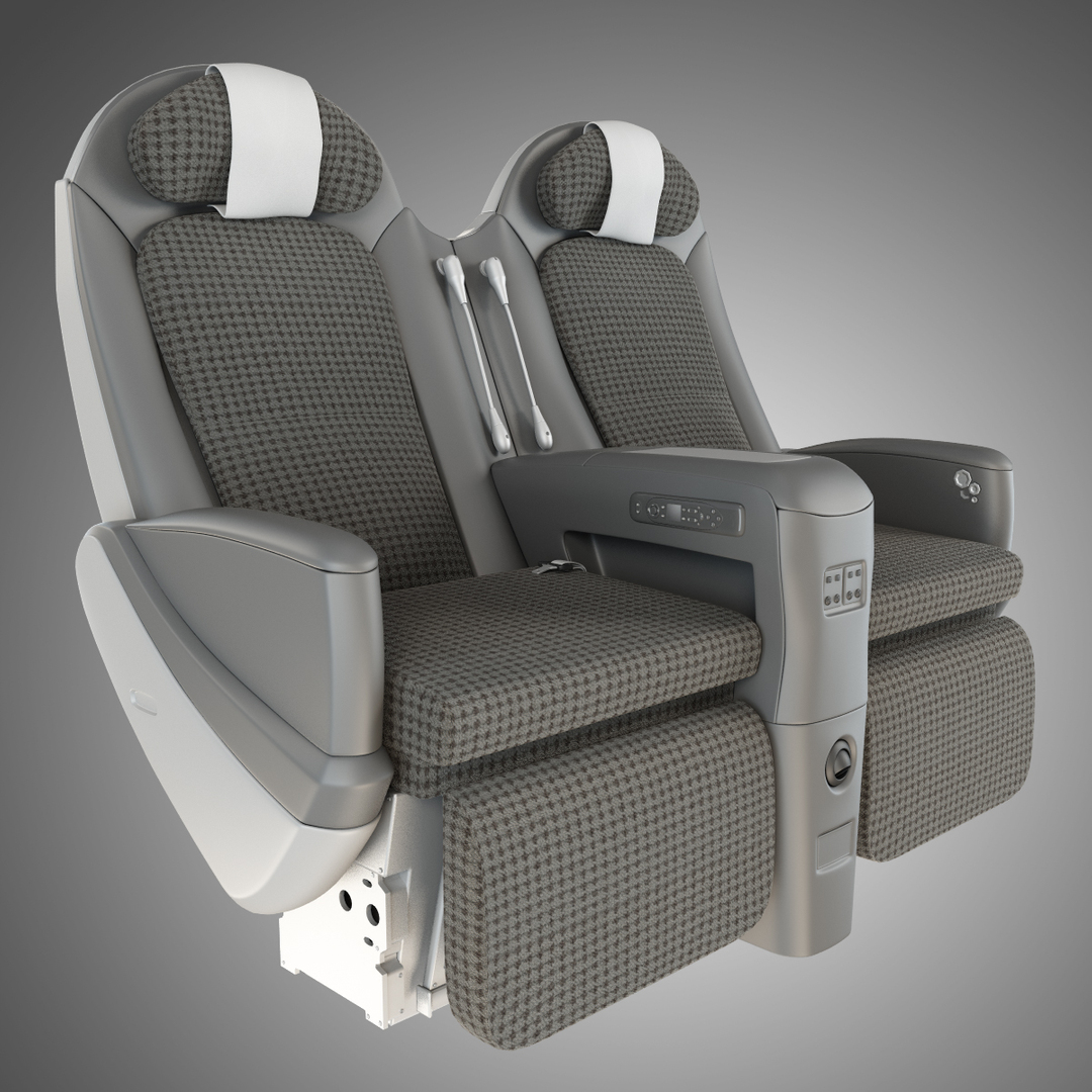 3d jal sky shell seat model