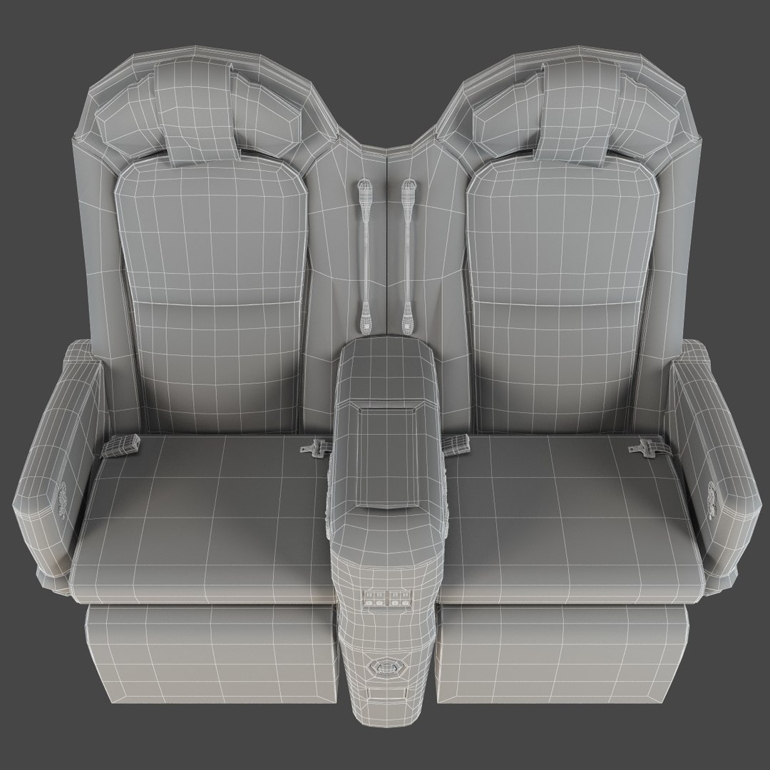 3d Jal Sky Shell Seat Model