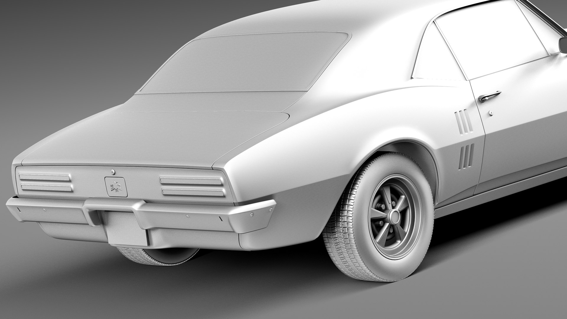 3d Model Of Pontiac Firebird Antique