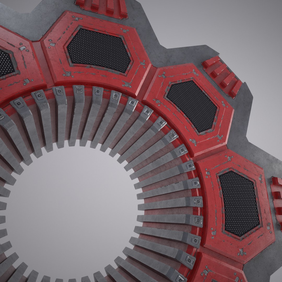 3d Engine Ufo Structure Model