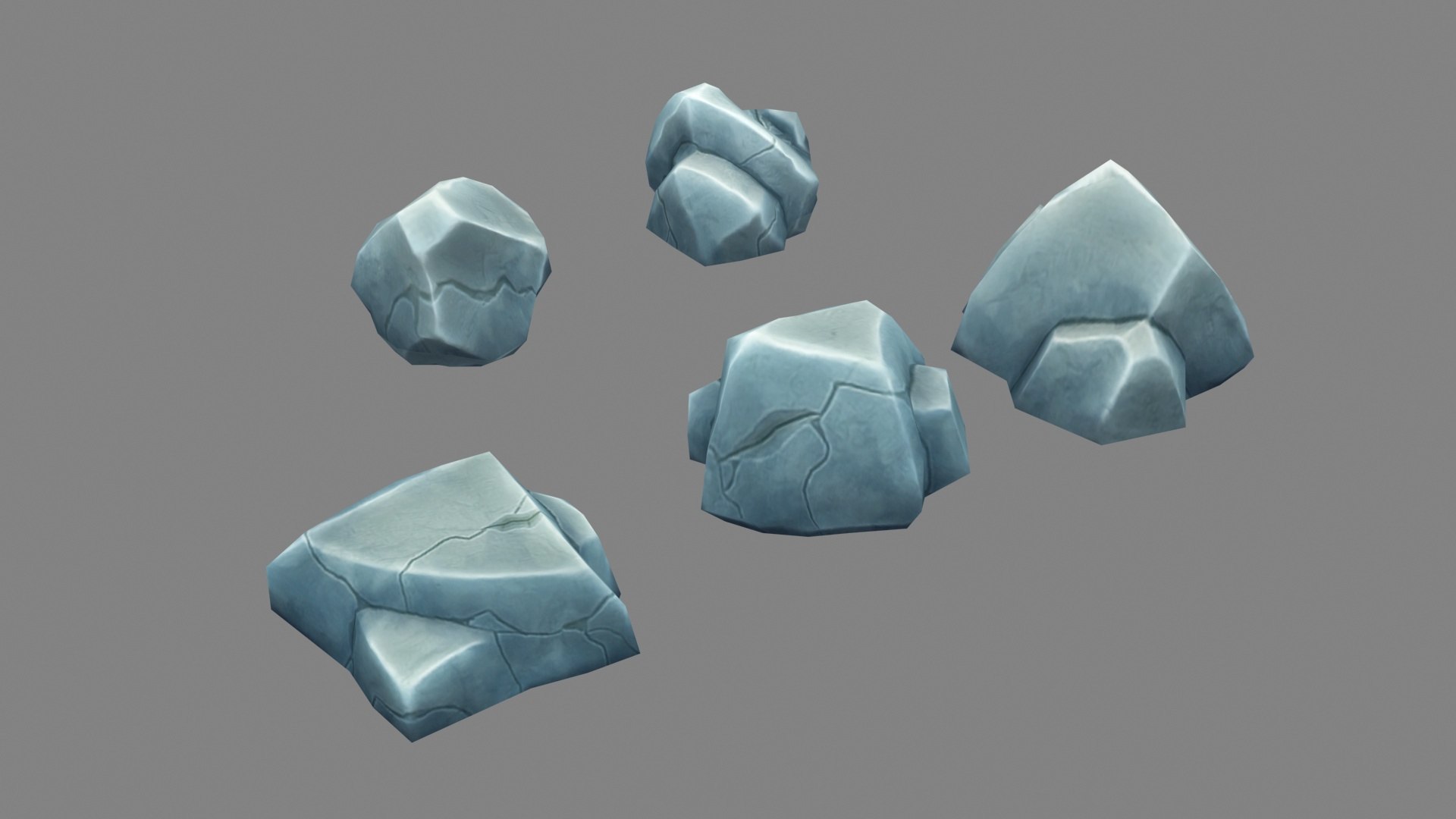 Small Stones - Cartoon Rocks 3D - TurboSquid 2259739