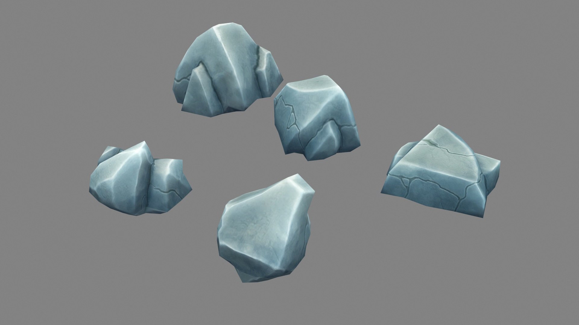 Small Stones - Cartoon Rocks 3D - TurboSquid 2259739