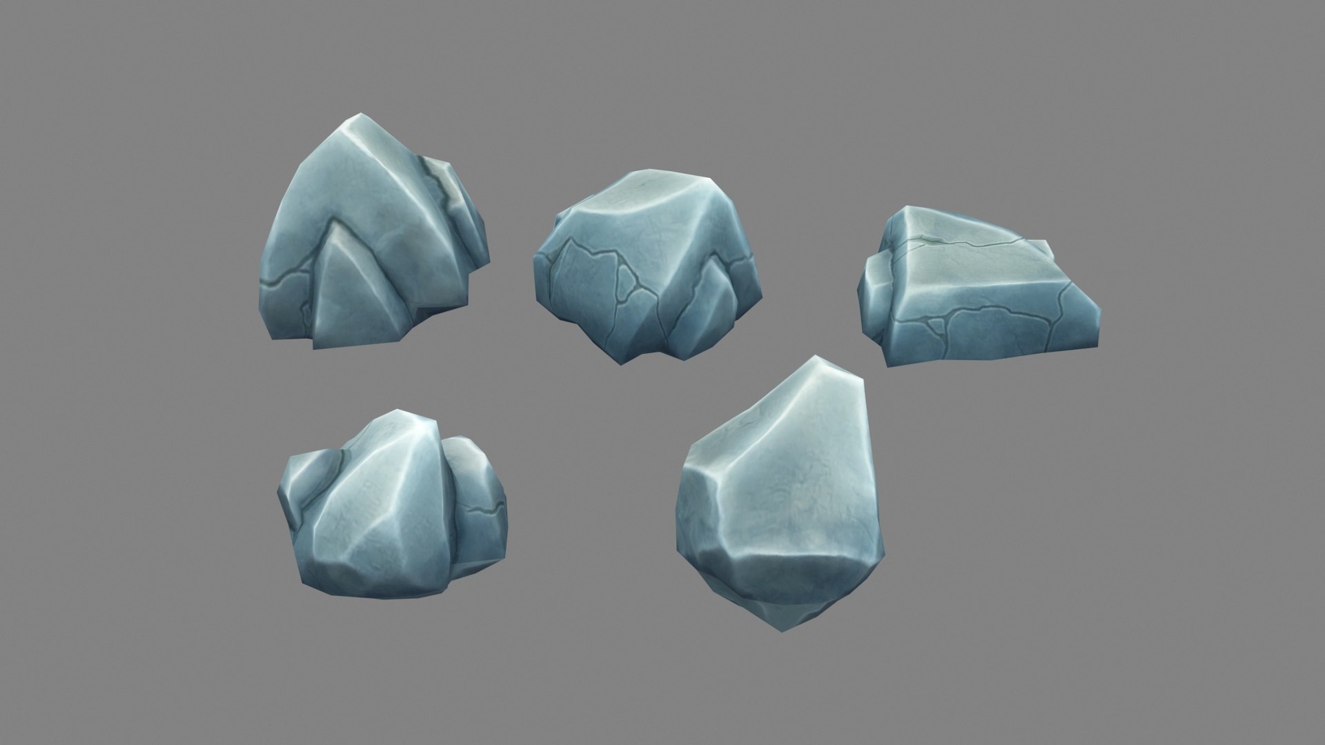 Small Stones - Cartoon Rocks 3D - TurboSquid 2259739
