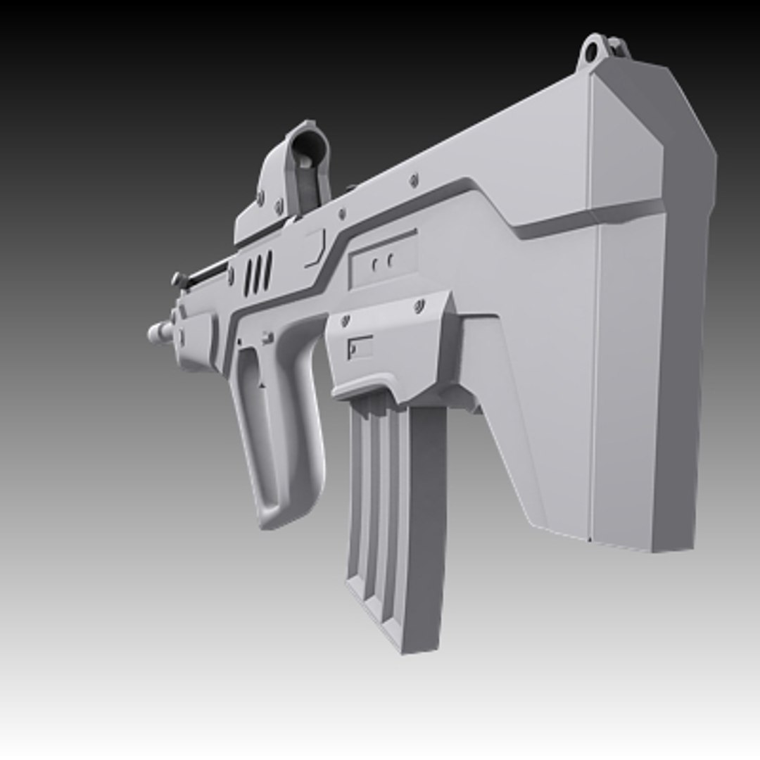 3d Tavor Assault Rifle Model