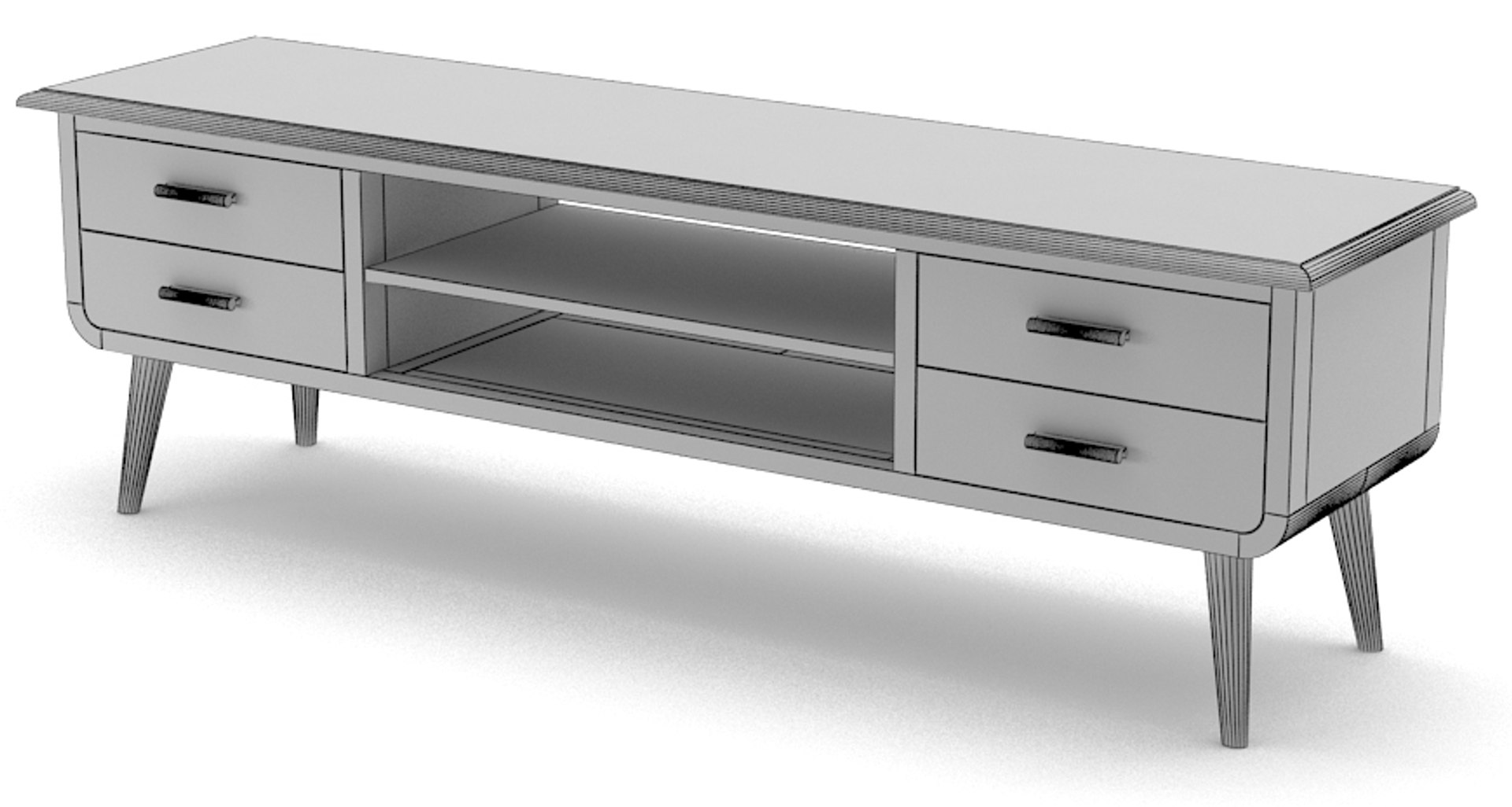 3D Tv Table - TurboSquid 1592067