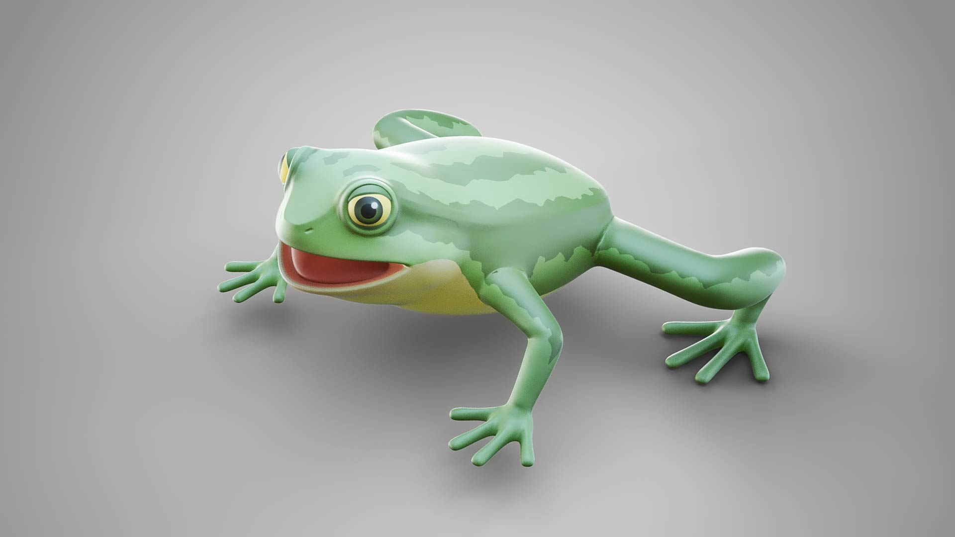 Cartoon Frog 3D - TurboSquid 2012378