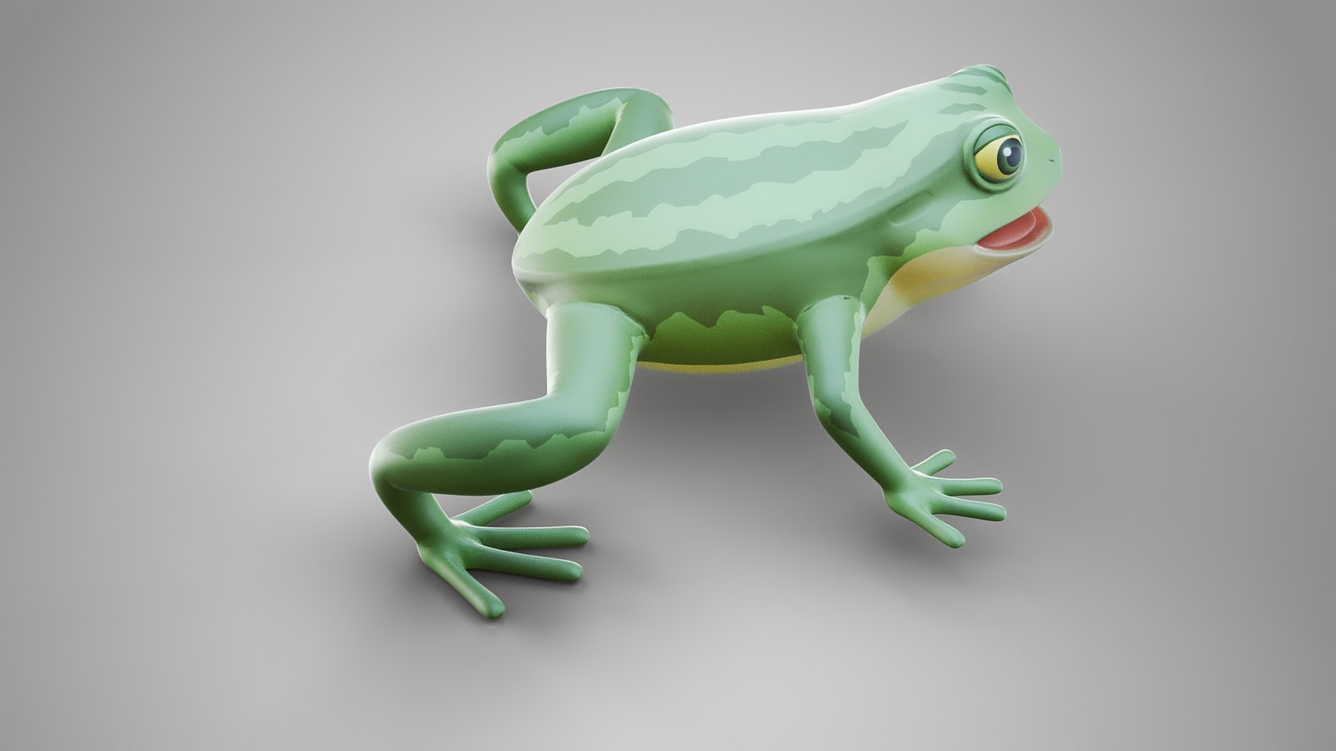 Cartoon Frog 3D - TurboSquid 2012378