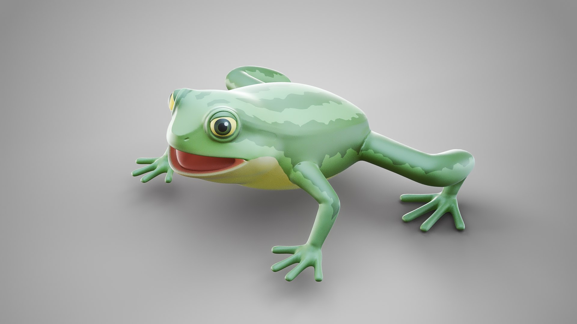 Cartoon Frog 3D - TurboSquid 2012378