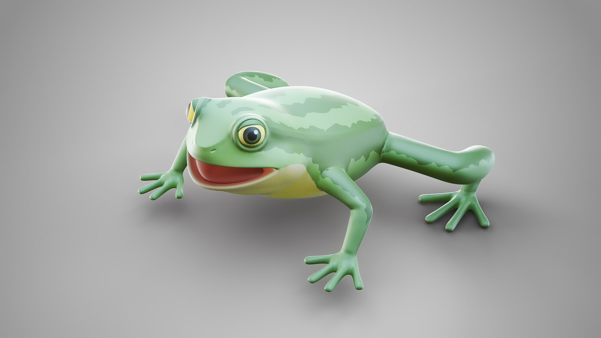 Cartoon Frog 3D - TurboSquid 2012378