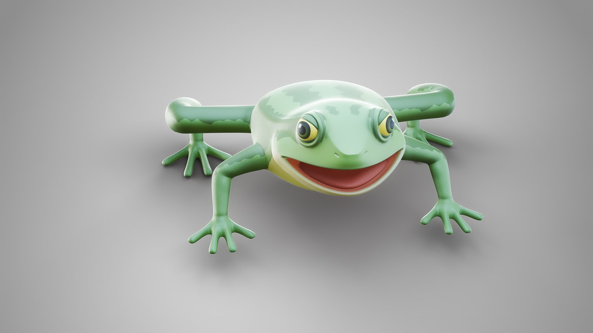 Cartoon Frog 3D - TurboSquid 2012378
