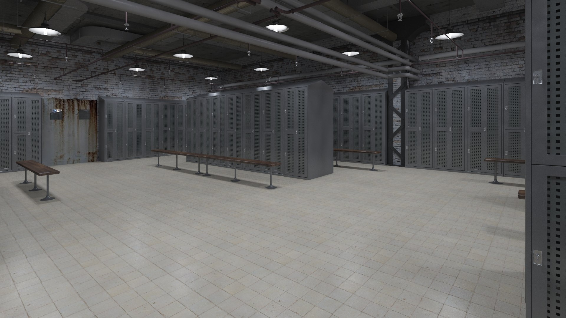 Locker Room 3 3D Model - TurboSquid 2014474