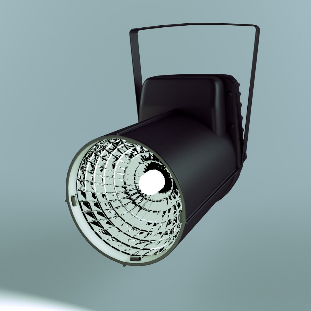3d model spotlight projector light