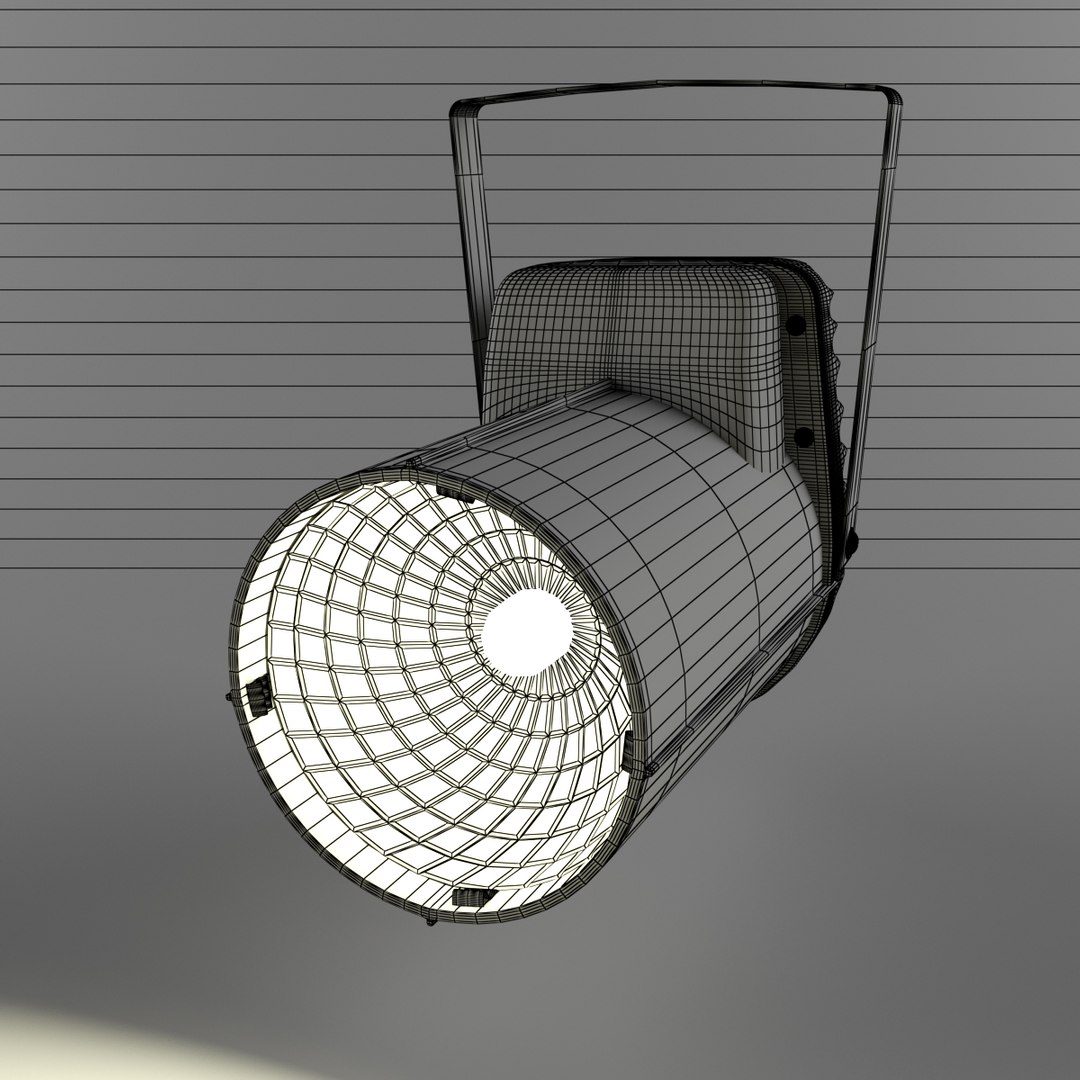 3d model spotlight projector light
