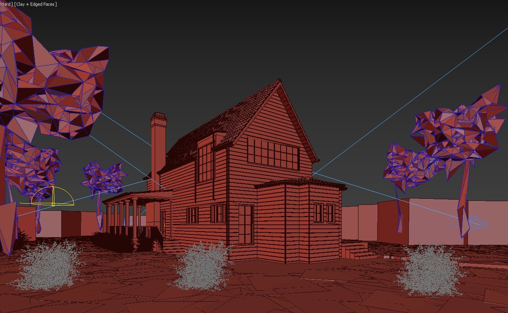 3D Farmhouse Cottage Exterior And Interior - TurboSquid 1755666