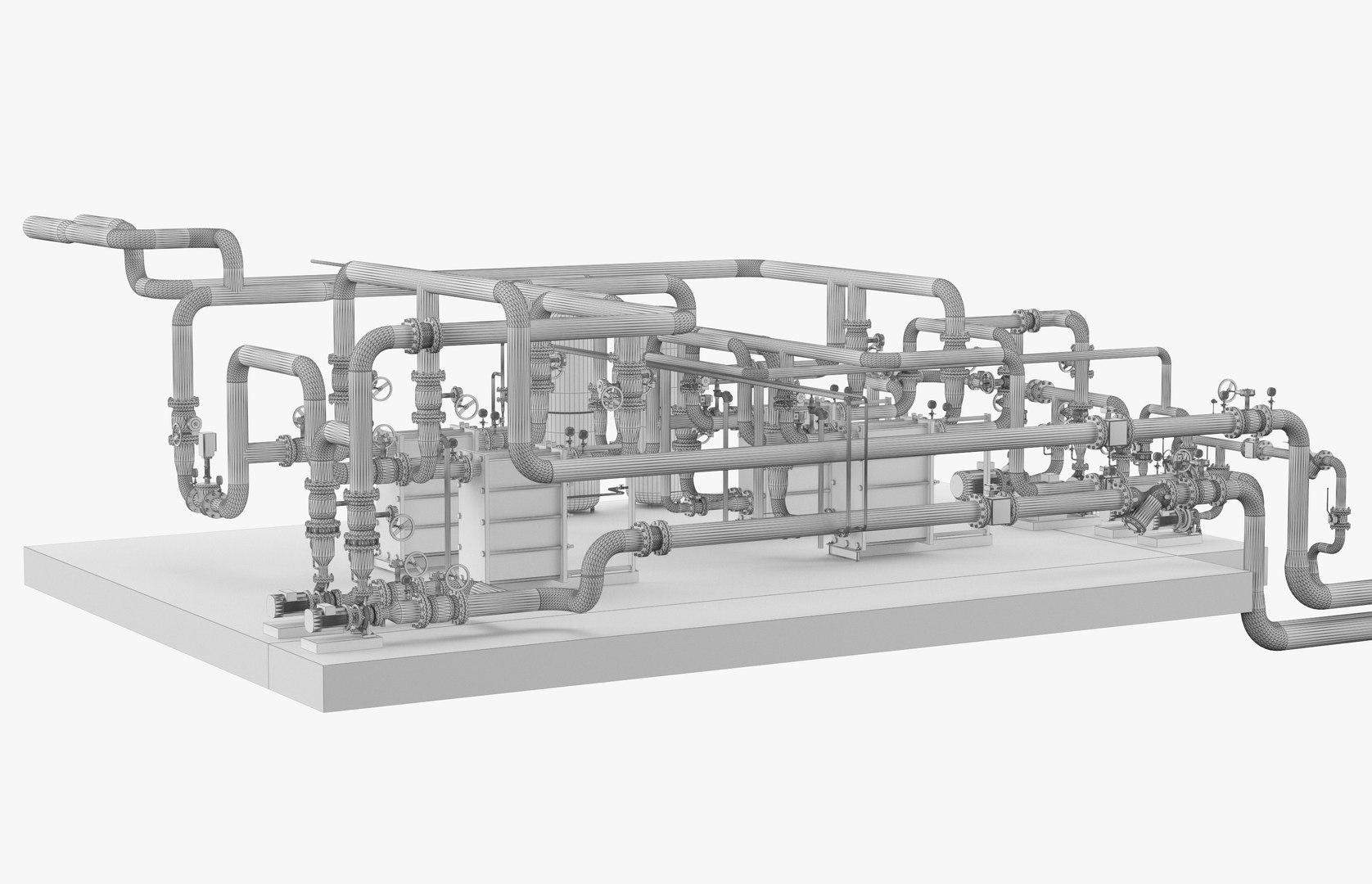 Industrial Pipes 3D Model - TurboSquid 1456874