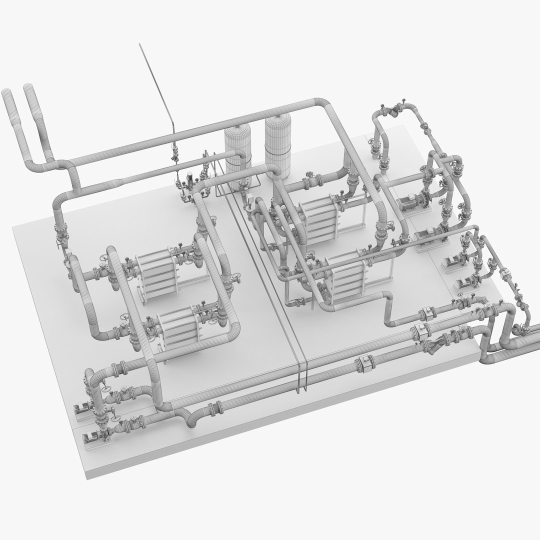 Industrial Pipes 3D Model - TurboSquid 1456874