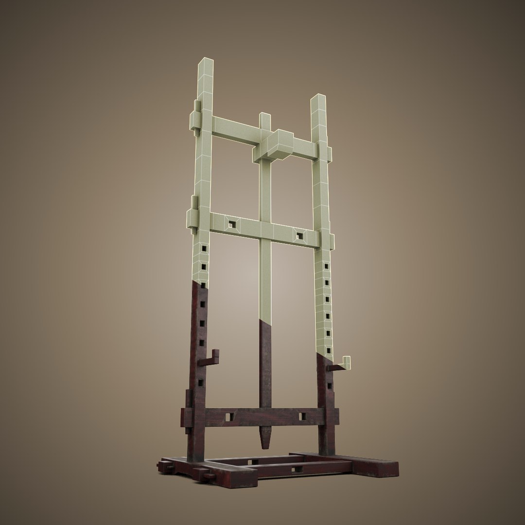 Easel art 3D model - TurboSquid 1493579