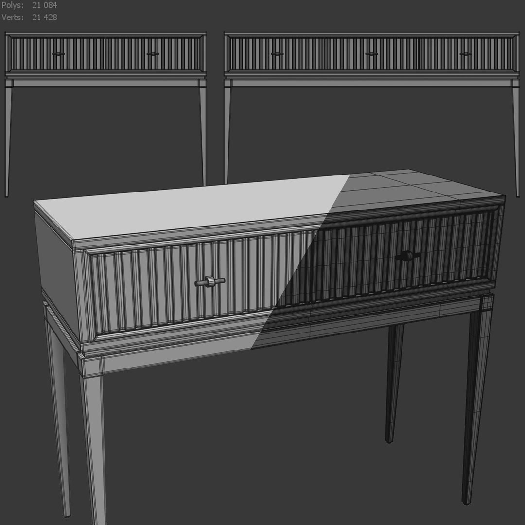 3D Console Table Prato By ArtMax Model - TurboSquid 1958171