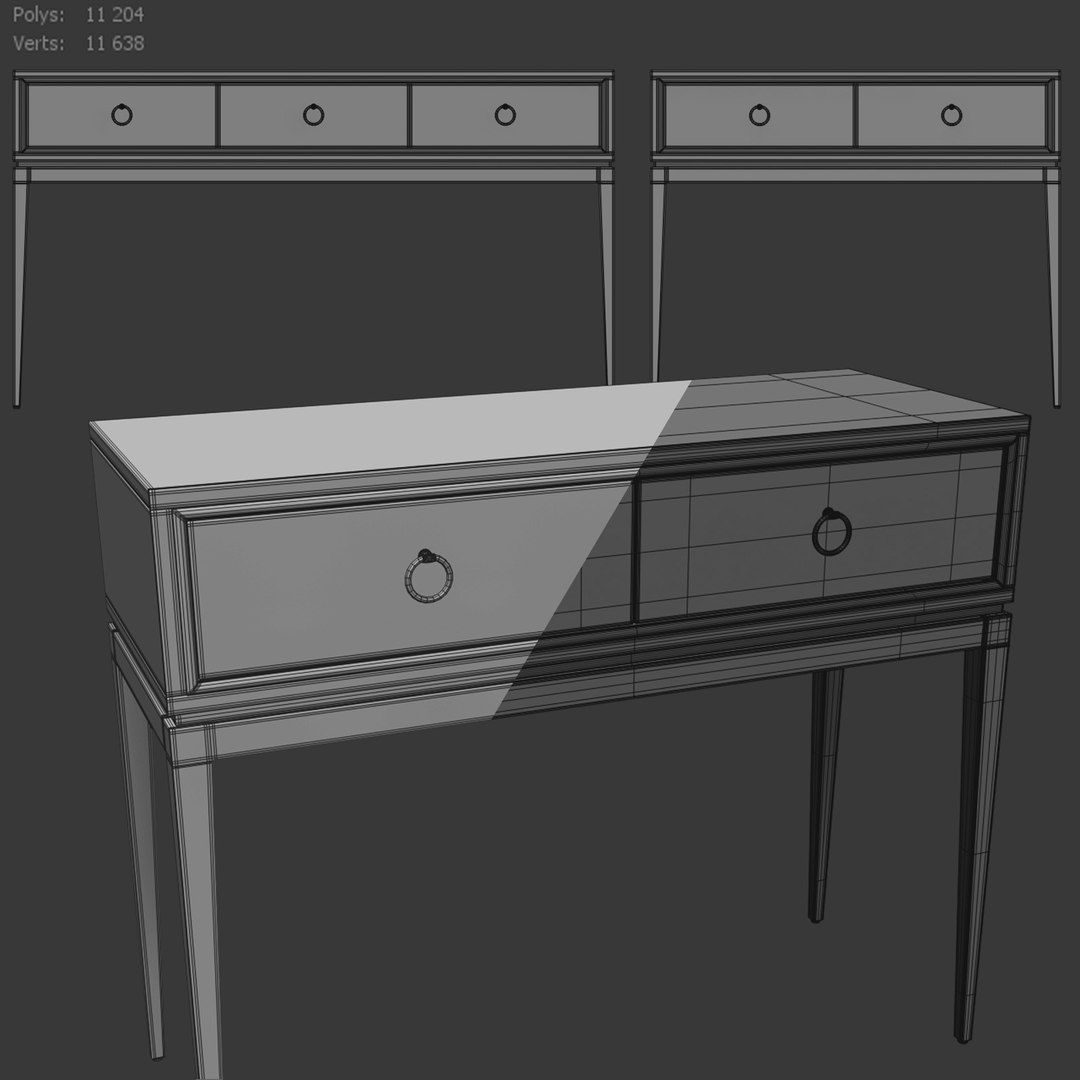 3D Console Table Prato By ArtMax Model - TurboSquid 1958171