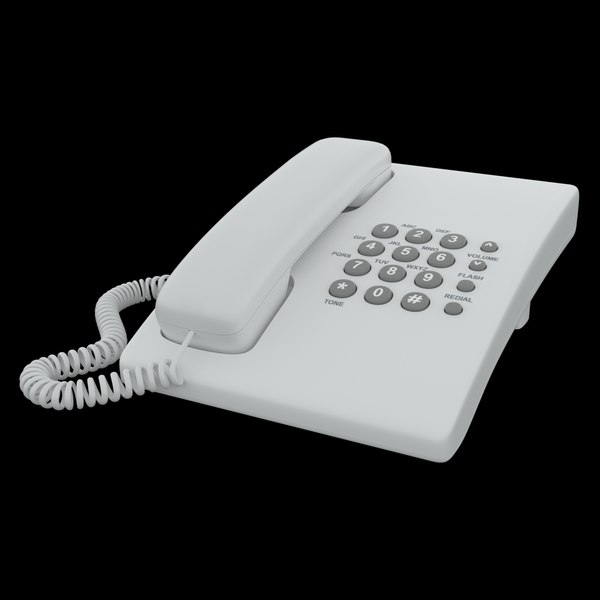 3D phone telephone model - TurboSquid 1496400