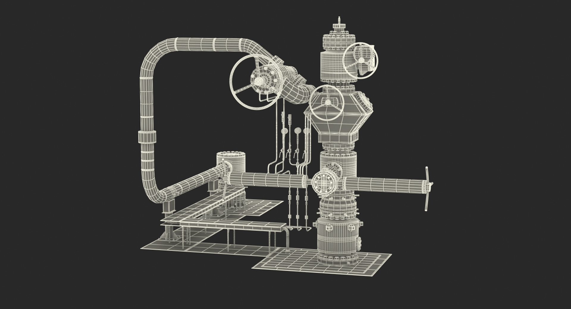 Oil Wellhead 2 3D - TurboSquid 1297046