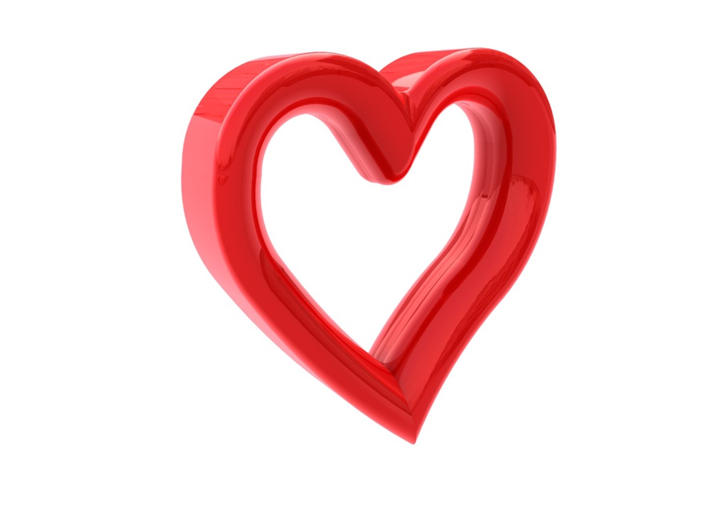 3d Valentine Heart Love Model