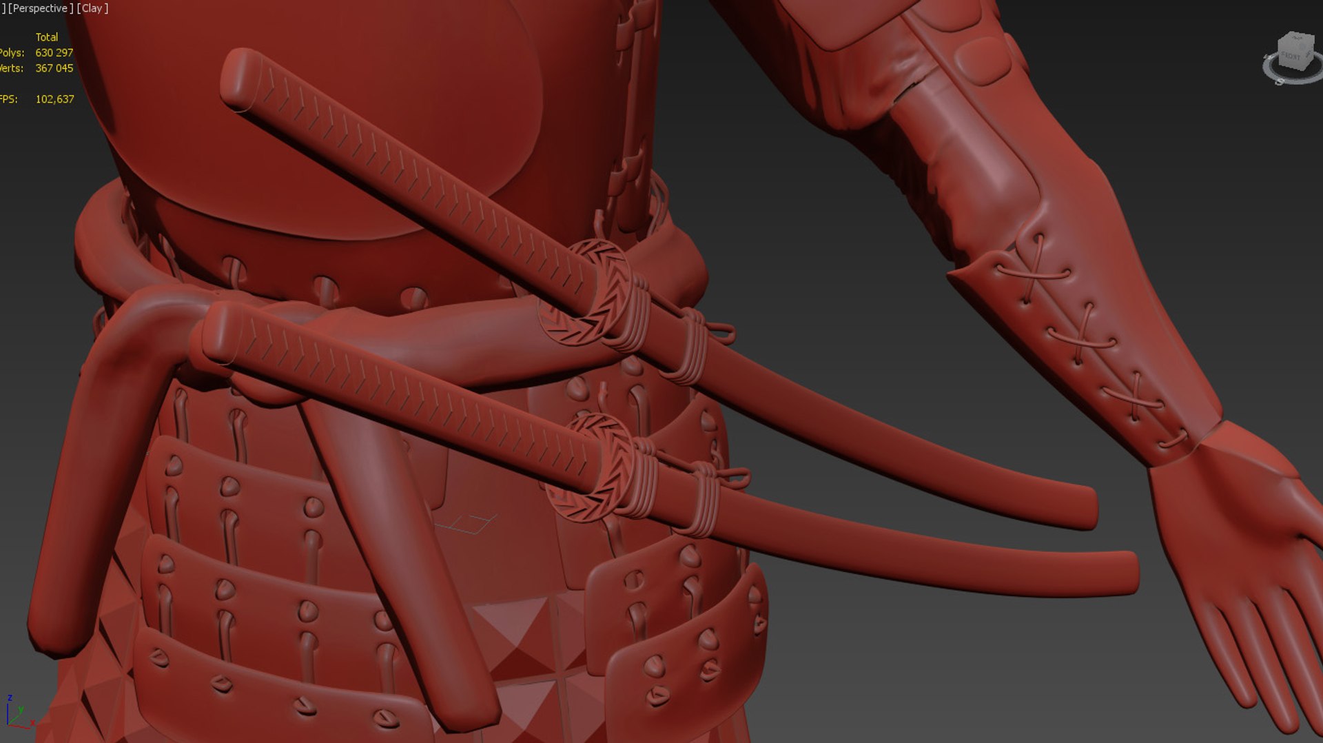 3D samurai concept armor - TurboSquid 1266163