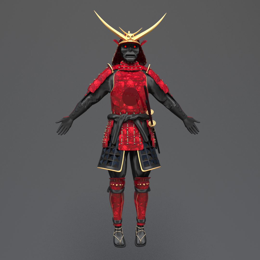 3D samurai concept armor - TurboSquid 1266163