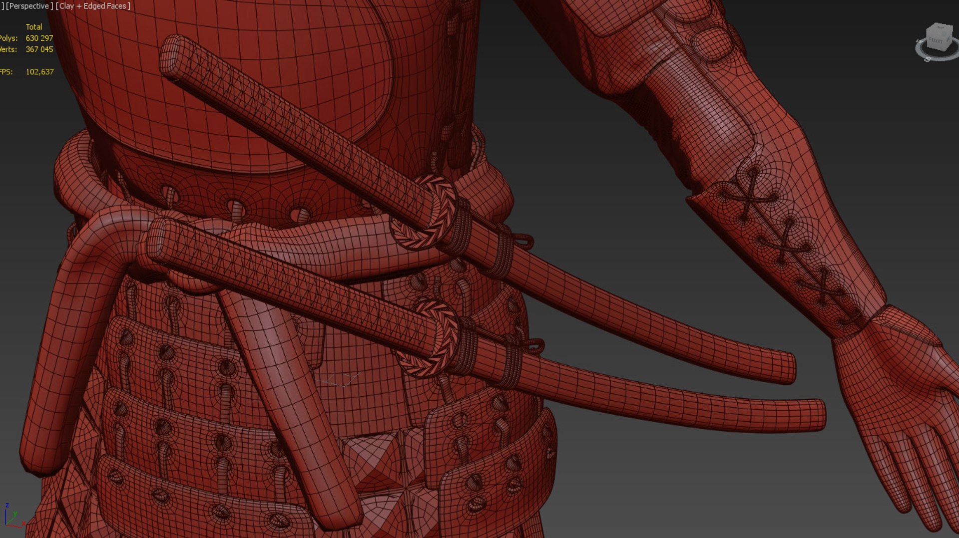 3D samurai concept armor - TurboSquid 1266163