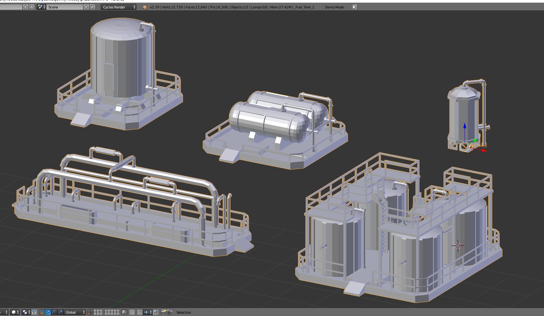 Free 3D Fuel Tank - TurboSquid 1443266