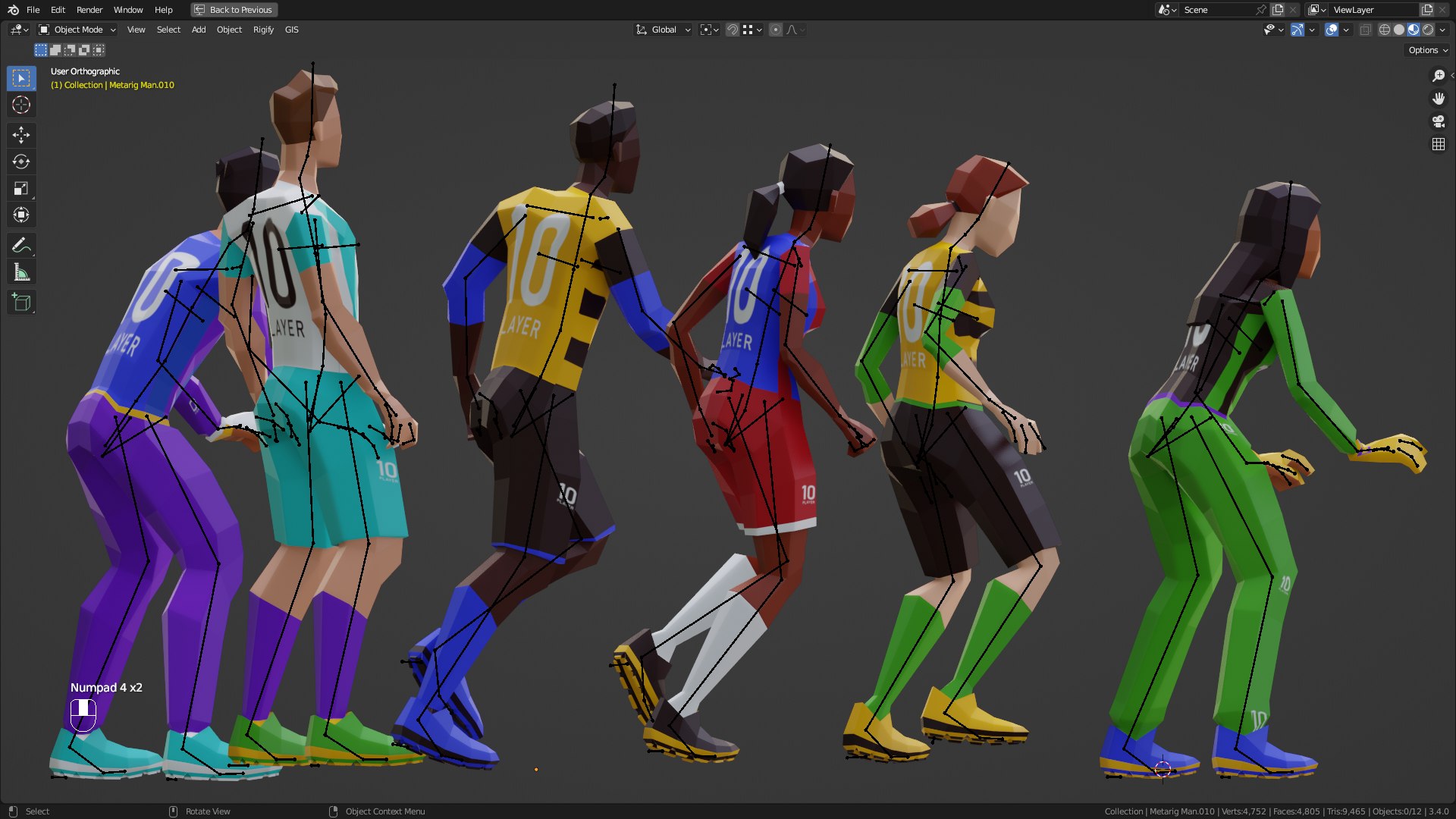 Soccer Players Pack - Rigged And Animated Model - TurboSquid 2041808
