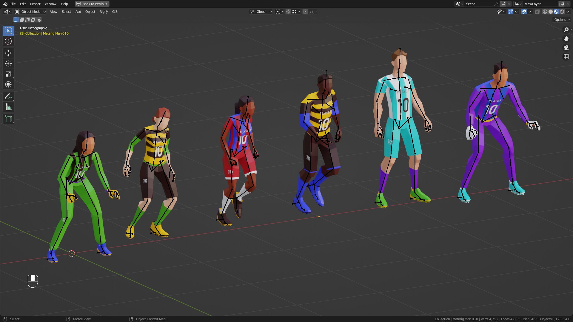 Soccer Players Pack - Rigged And Animated Model - TurboSquid 2041808