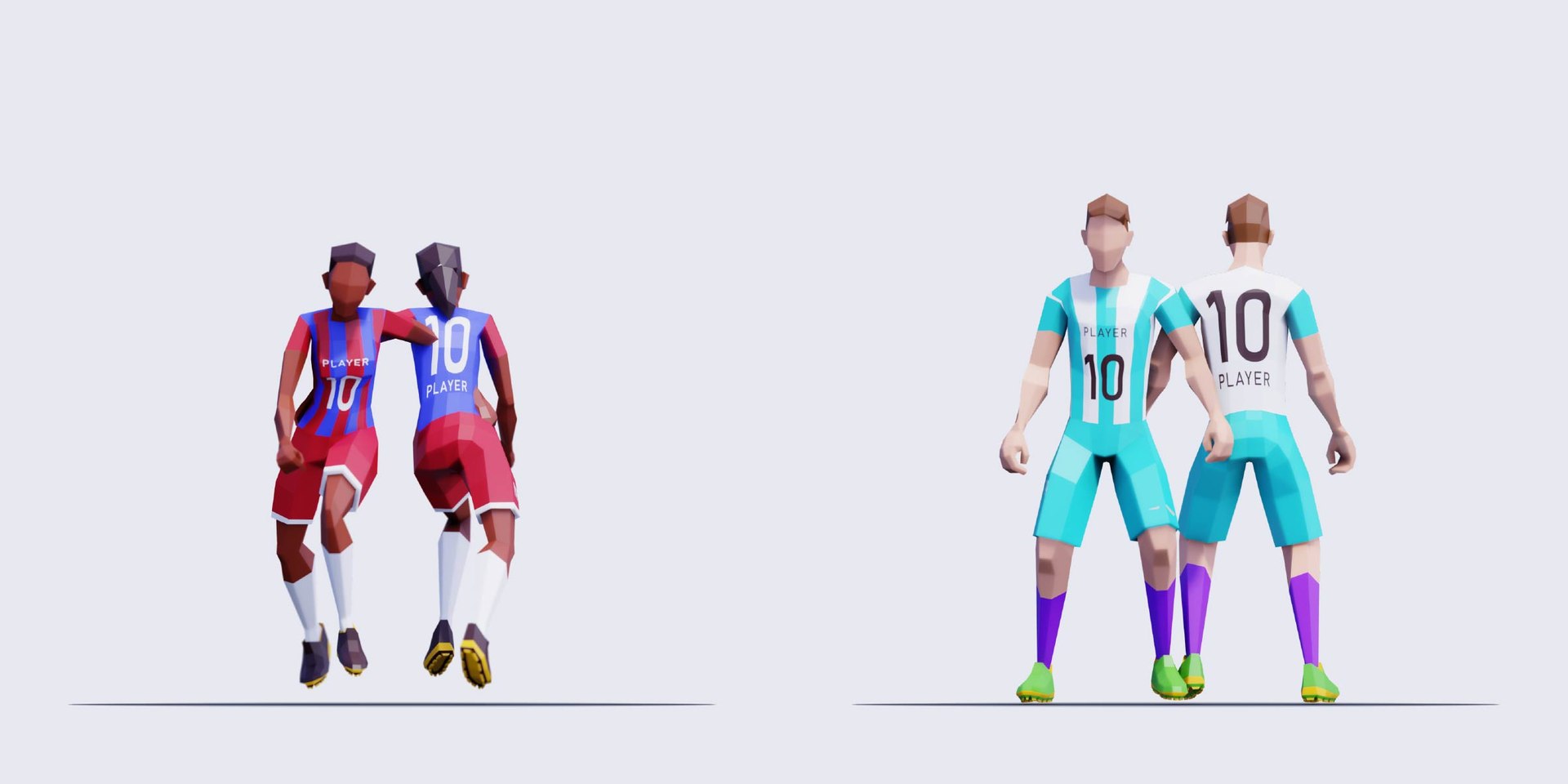Soccer Players Pack - Rigged And Animated Model - TurboSquid 2041808