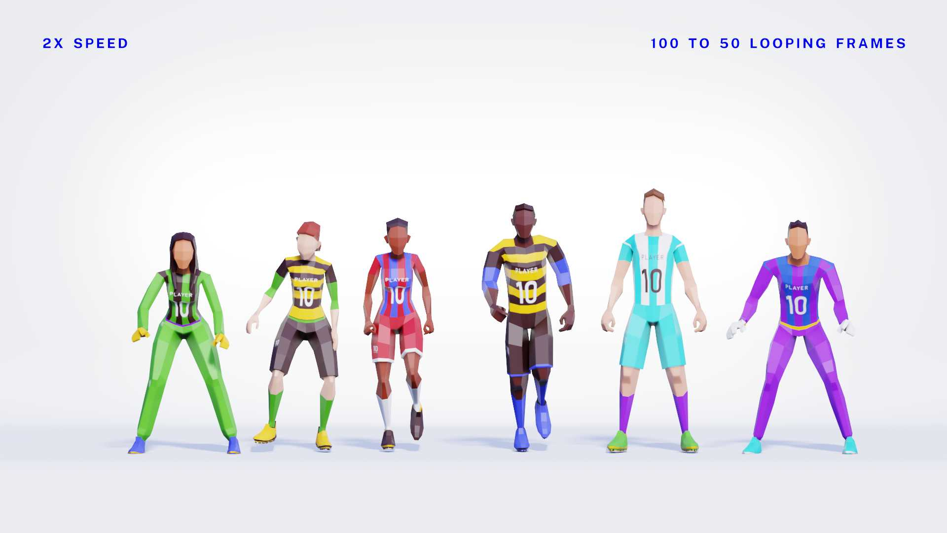 Soccer Players Pack - Rigged And Animated Model - TurboSquid 2041808