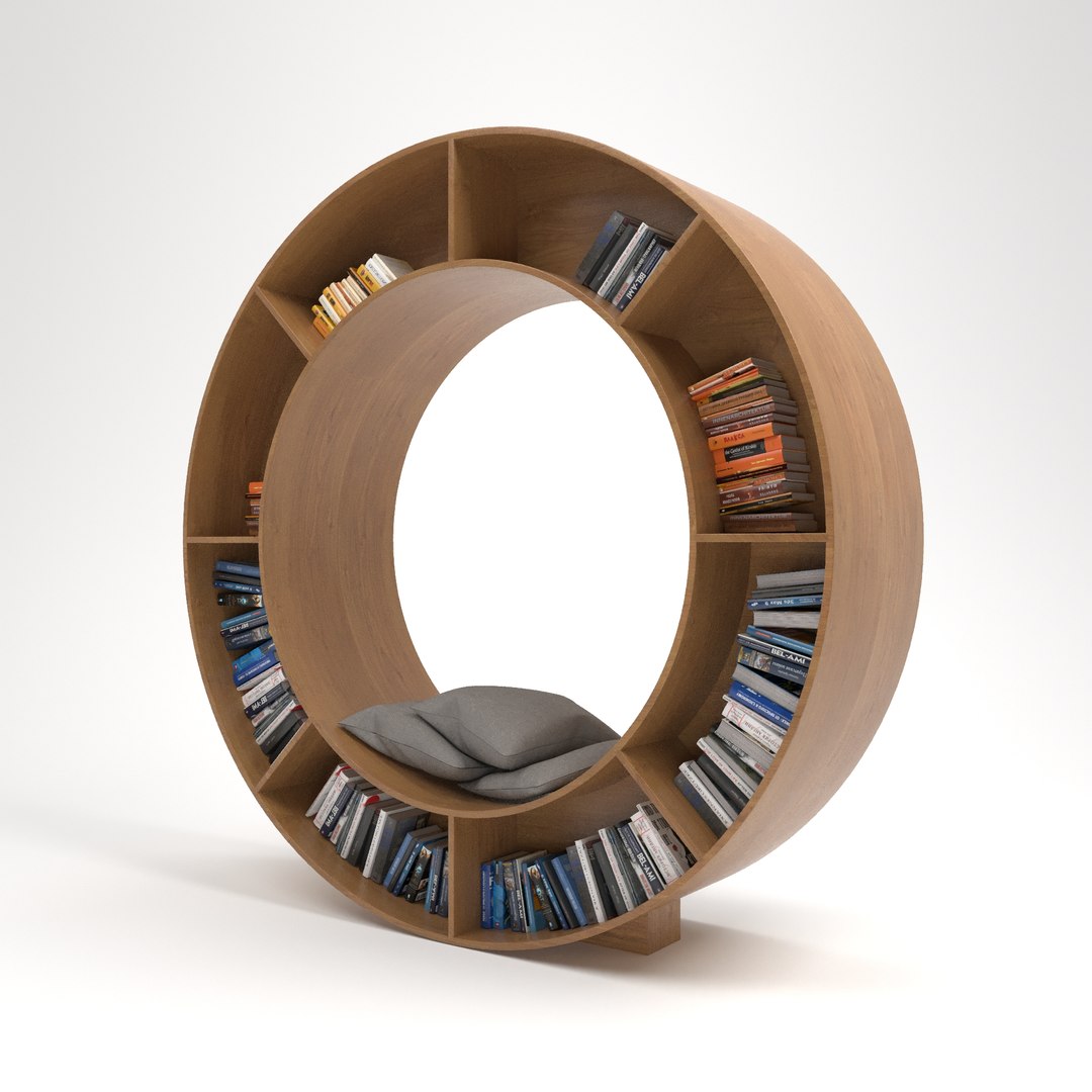 3D BOOK SHELF - TurboSquid 1852965