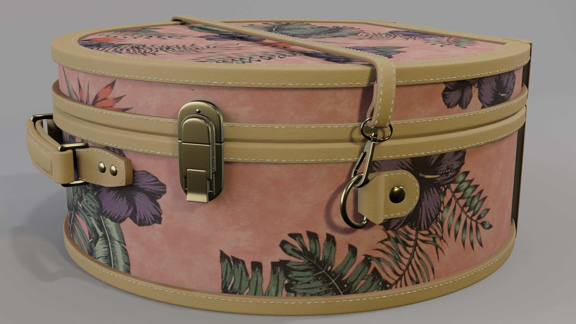 3D Steamline Pink Hatbox Large - TurboSquid 2010313