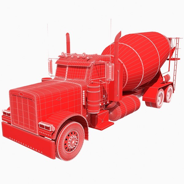 3D Lightwave construction machinery cement